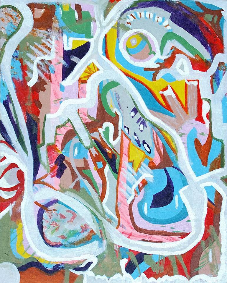 urban life Painting by Alexandre Gondim | Saatchi Art