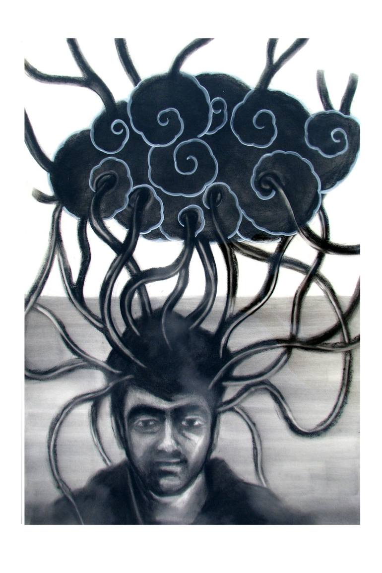 Grey matter-3 Drawing by Pawan Shharma | Saatchi Art