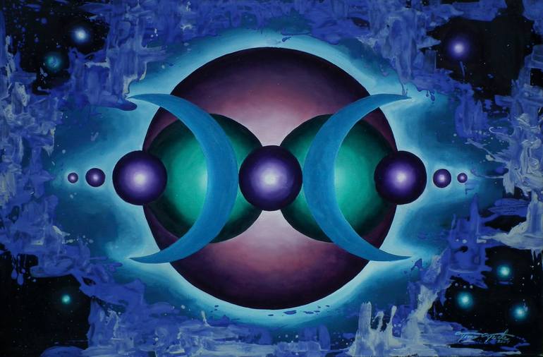 SACRED GEOMETRY Painting by Timo Teide | Saatchi Art