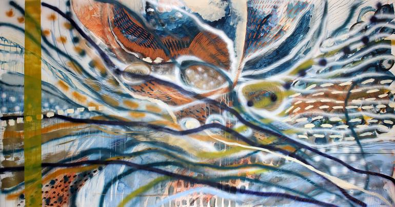 Down By The River Painting by Marijah Bac Cam | Saatchi Art