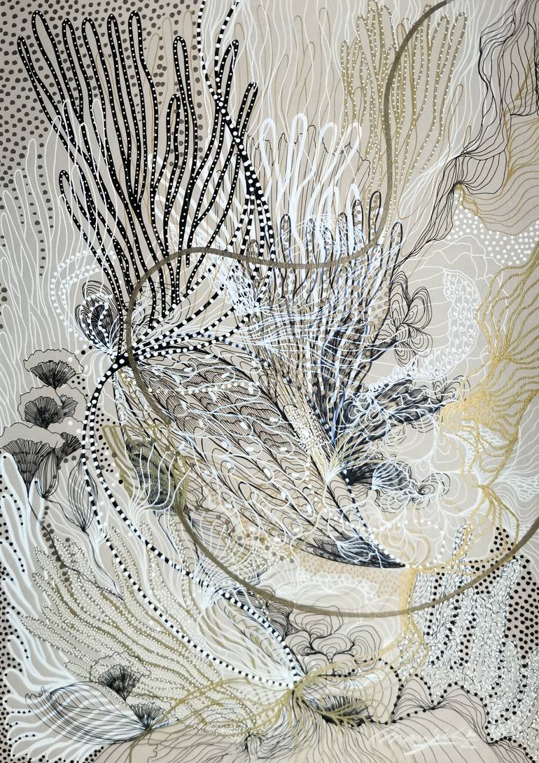 Natural Organic Pattern 4 Drawing by Marijah Bac Cam | Saatchi Art