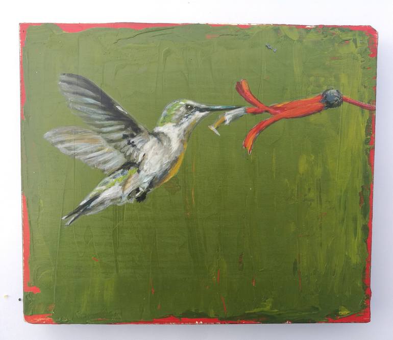 Hummingbird Painting by Steven Ferguson | Saatchi Art