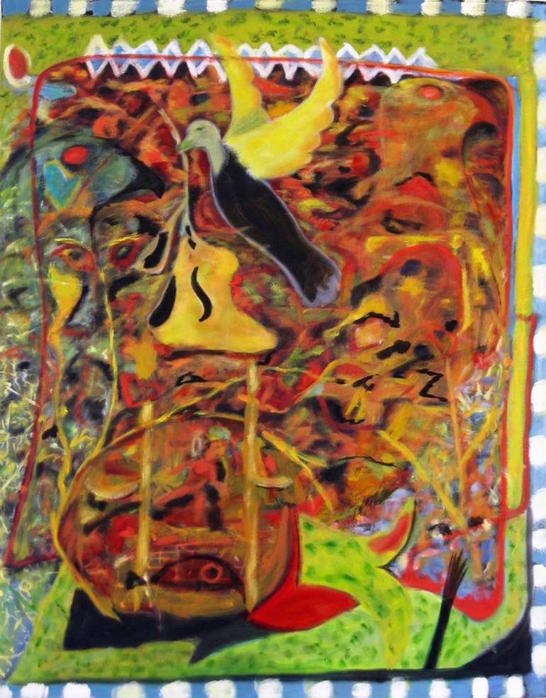 Love Packet To Eagle-A Glimpse Into The Mystical Realm Painting by Bill ...