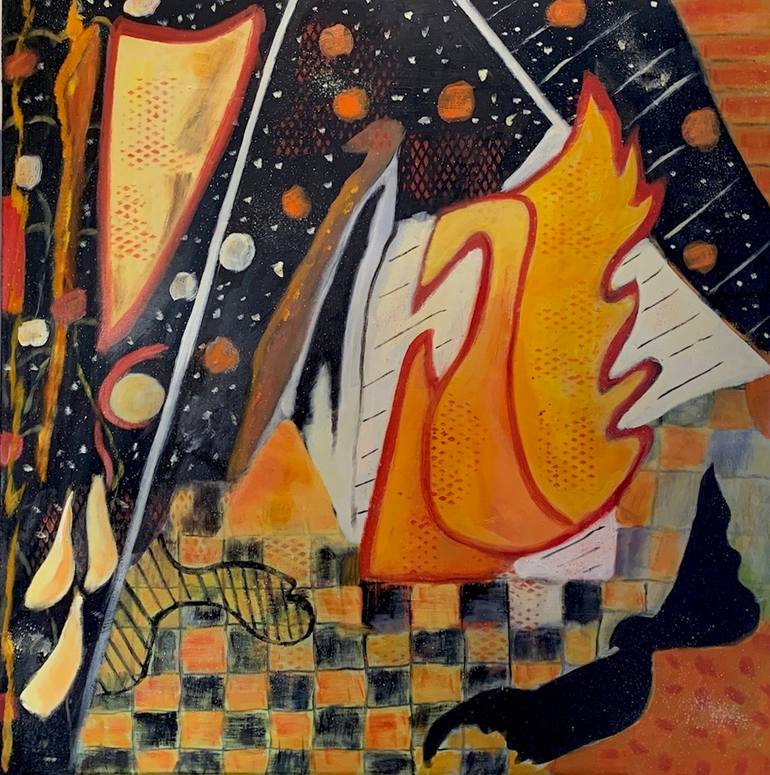 With Spring, The Arrival of the Reborn Phoenix Painting by Bill Sortino ...