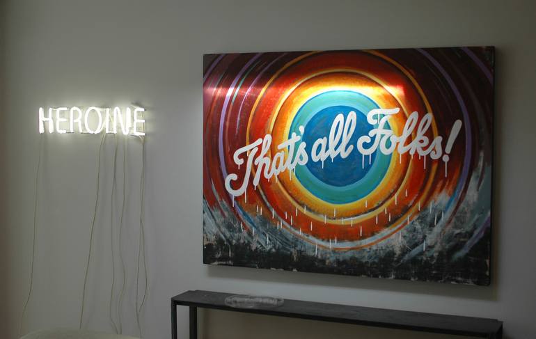 That's All Folks Painting by Peter Buchman | Saatchi Art