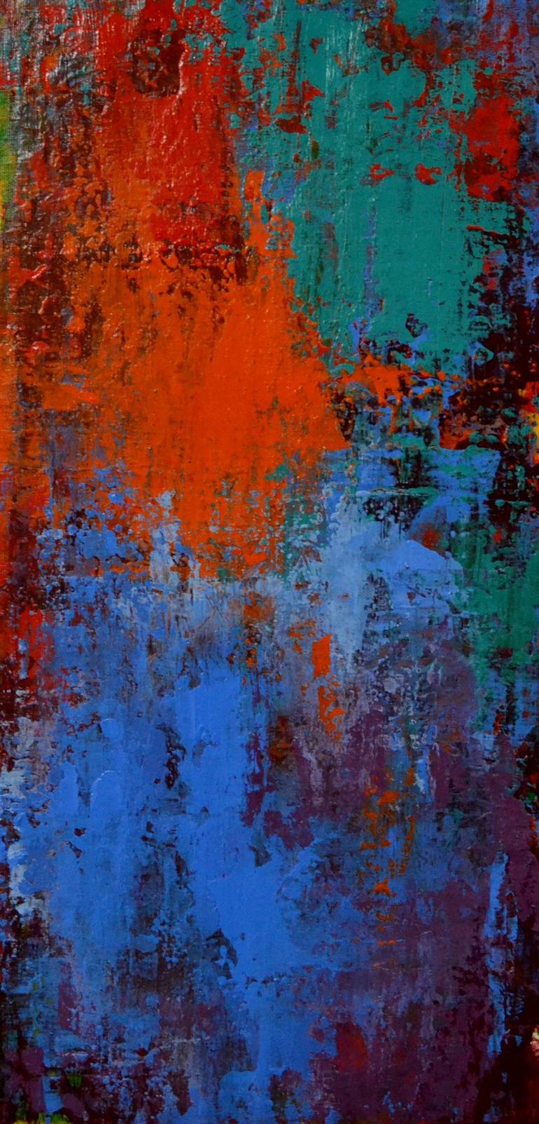 Abstract vertical Painting by Dejan Bozinovski | Saatchi Art