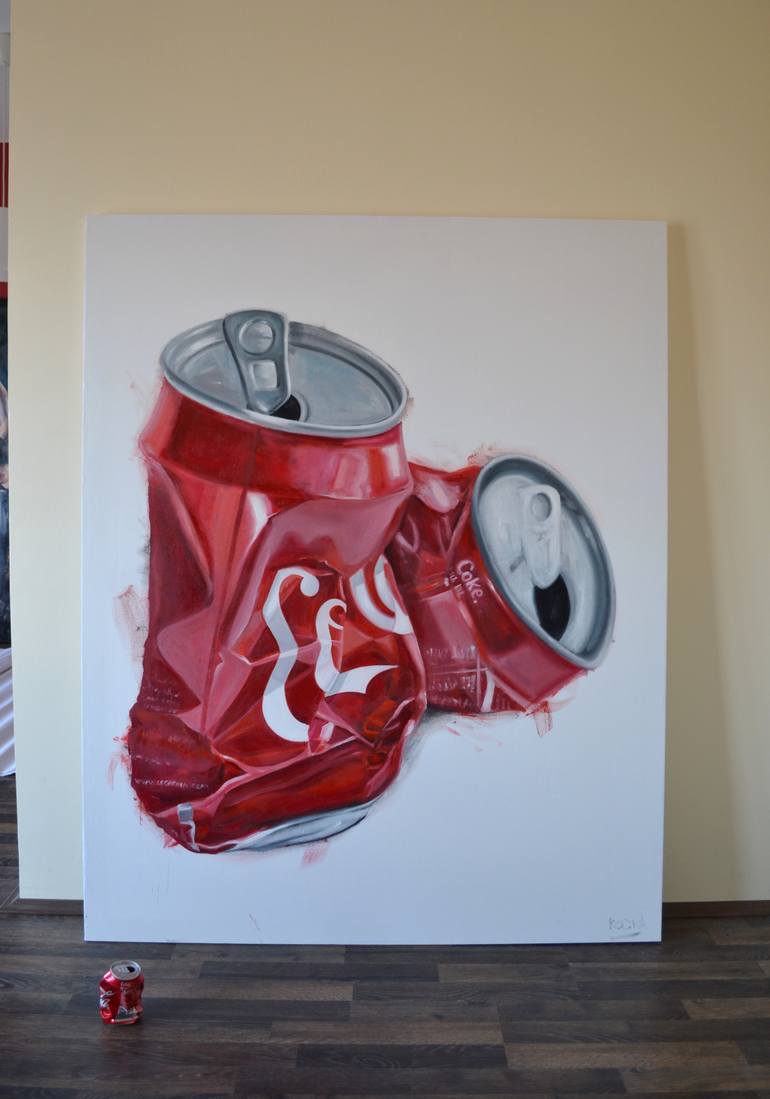 Coca Cola Sold (USA) Painting by Dejan Bozinovski | Saatchi Art