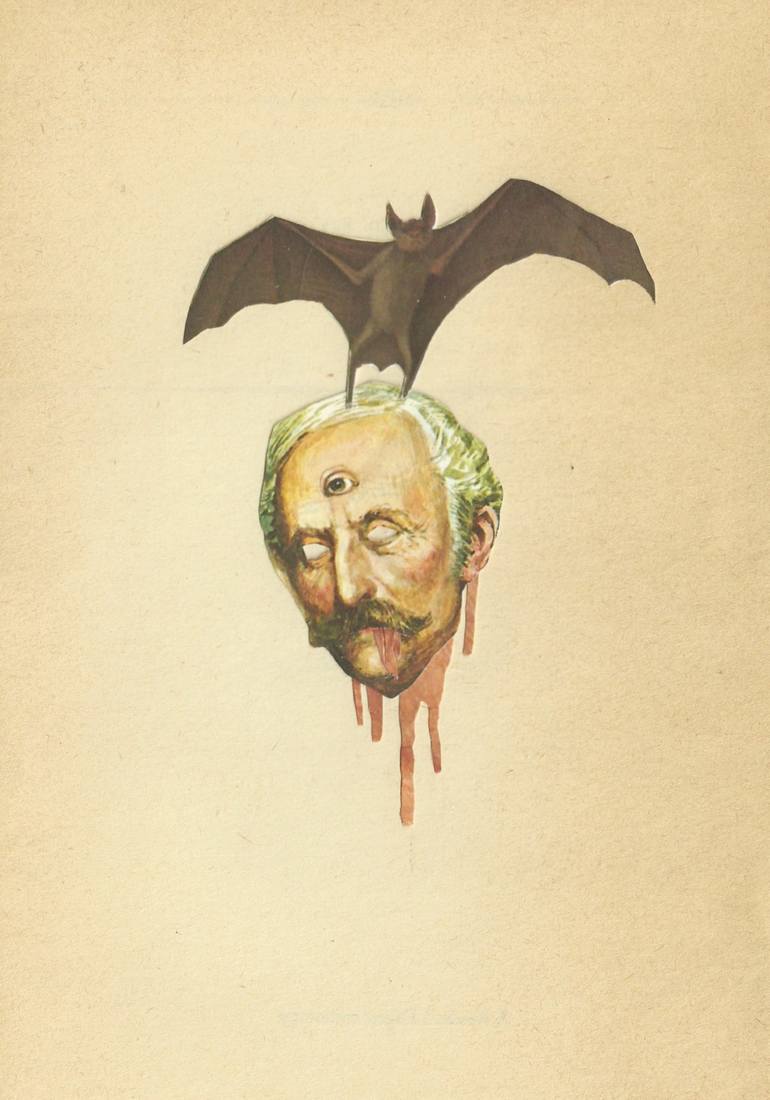 Bat Collage by Nicholas Lockyer | Saatchi Art