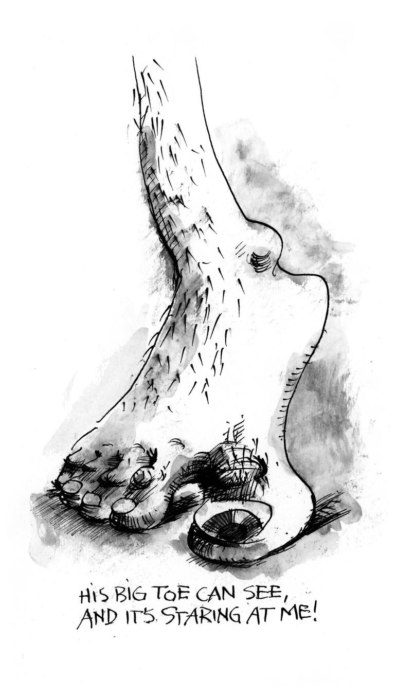 Drawing 201: Paranoid Floyd Drawing by Maciek Jozefowicz | Saatchi Art