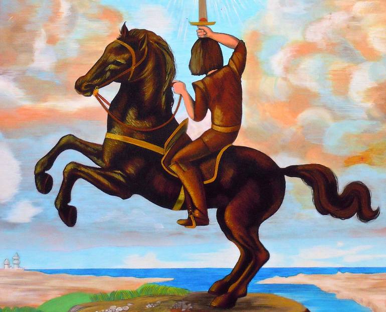 Il cavaliere e il suo cavallo Painting by Massimiliano Matteoni ...