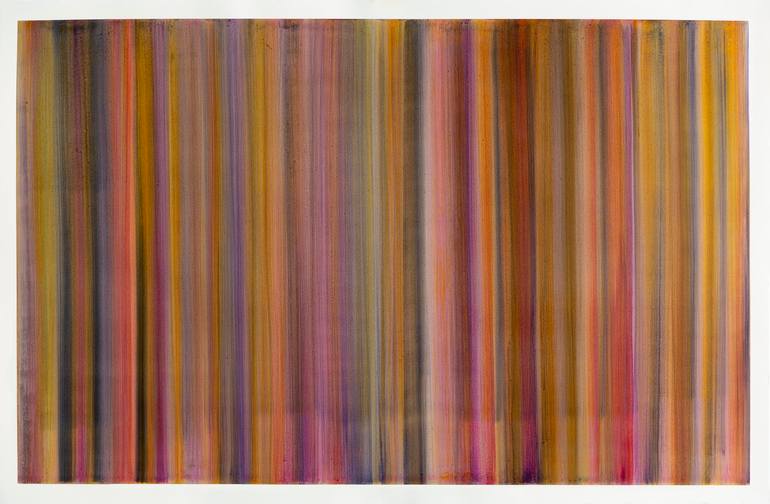 Sliding Colors Pink & Yellow Painting by Cintia Garcia | Saatchi Art