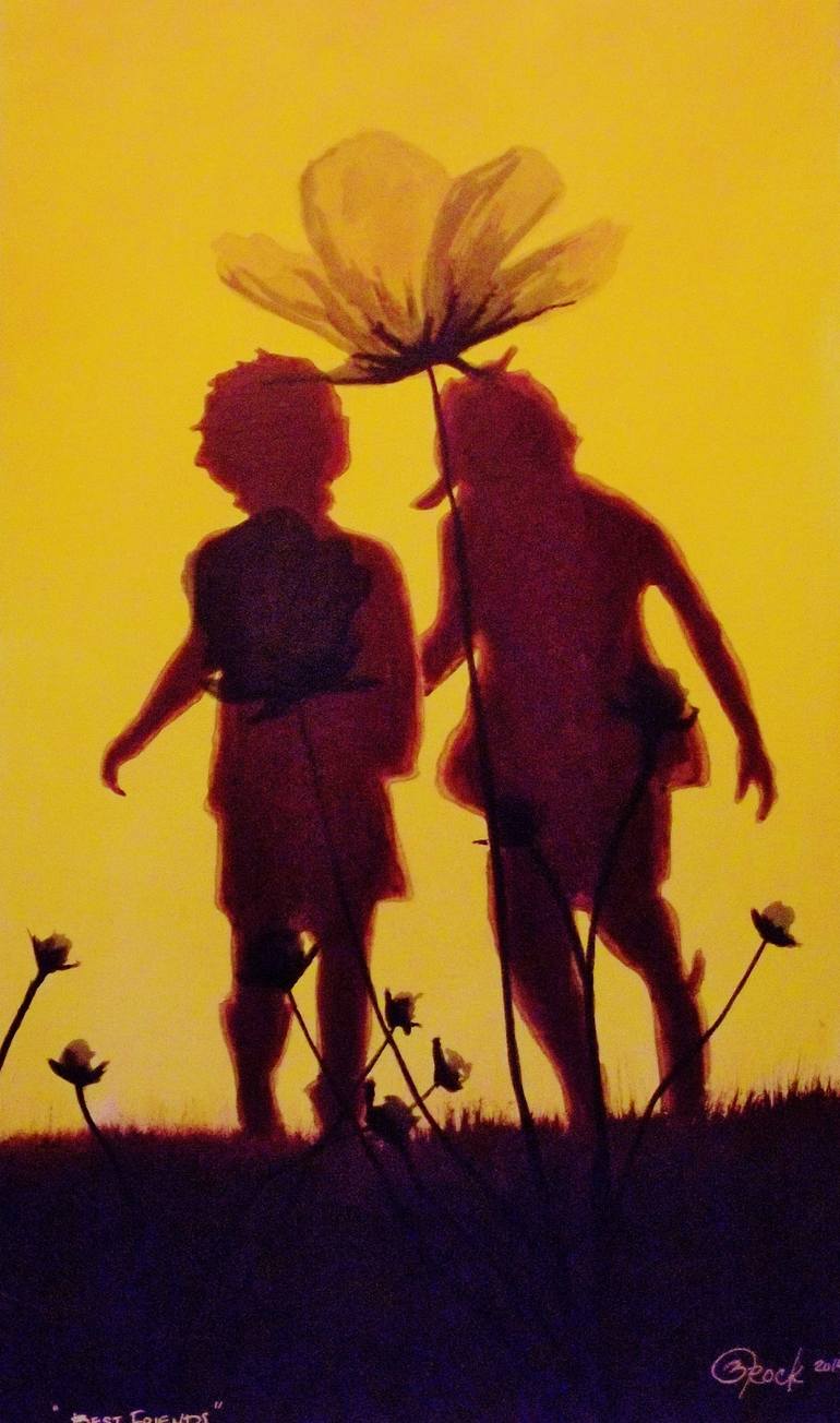 Best Friends Painting by Kyle Brock | Saatchi Art