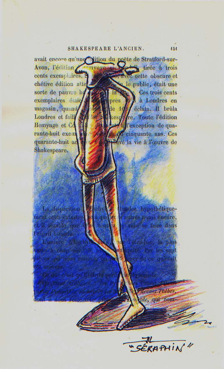 Séraphin Drawing by LACROIX Jean-Luc | Saatchi Art