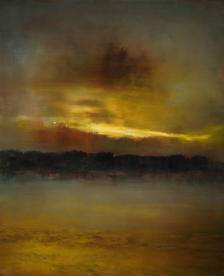 After Sundown 2 Painting by Maurice Sapiro | Saatchi Art