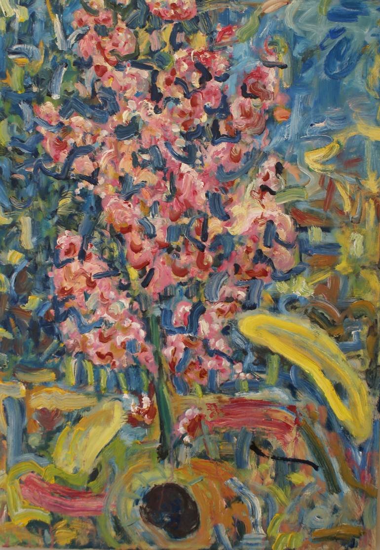 Blossom Tree and Refections Painting by Tim Smith | Saatchi Art