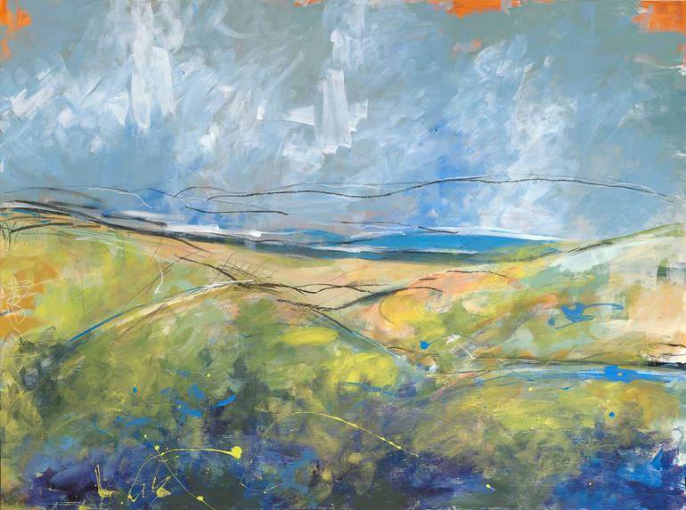 Early Spring Days Painting by Jan Weiss | Saatchi Art