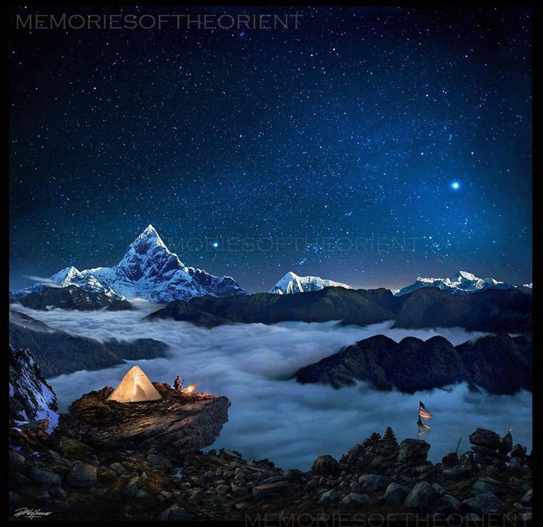 Midnight at the Holy Machapuchare - Limited Edition of 100 Photography ...