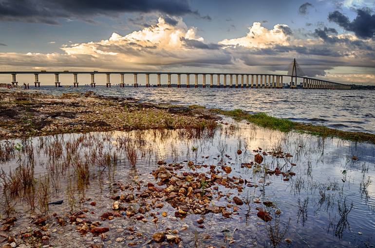 Rio Negro Bridge Photography by Bruno Diniz | Saatchi Art