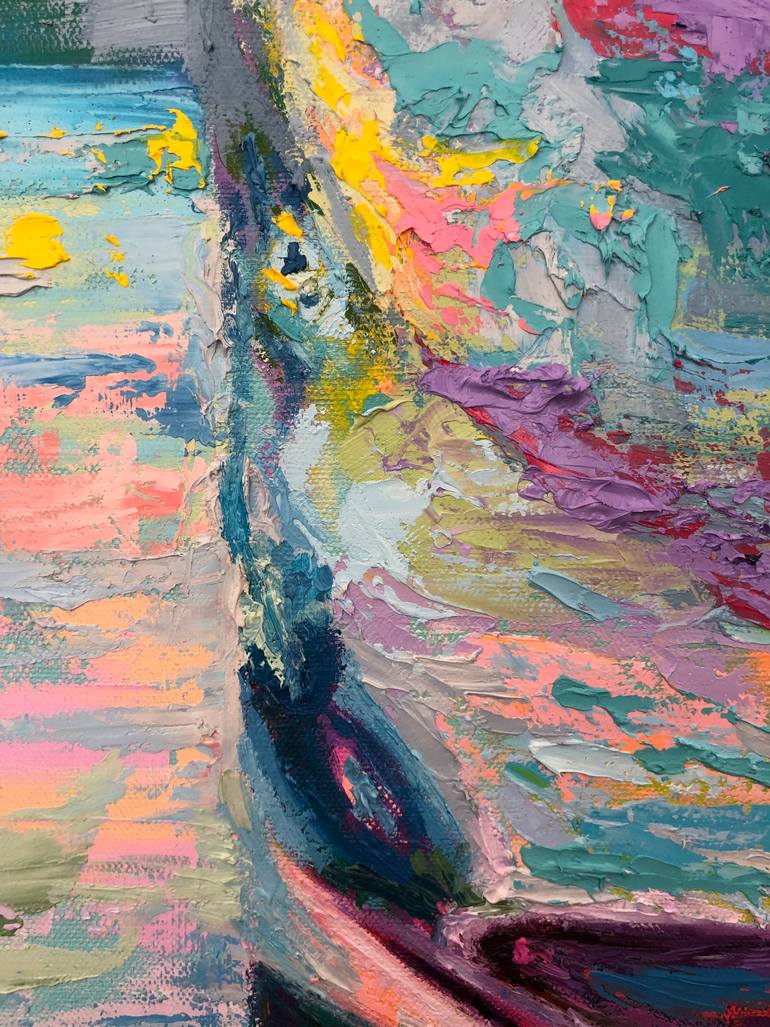 Colourful Glass Of Water Series 1 Painting by Emma May Riley | Saatchi Art