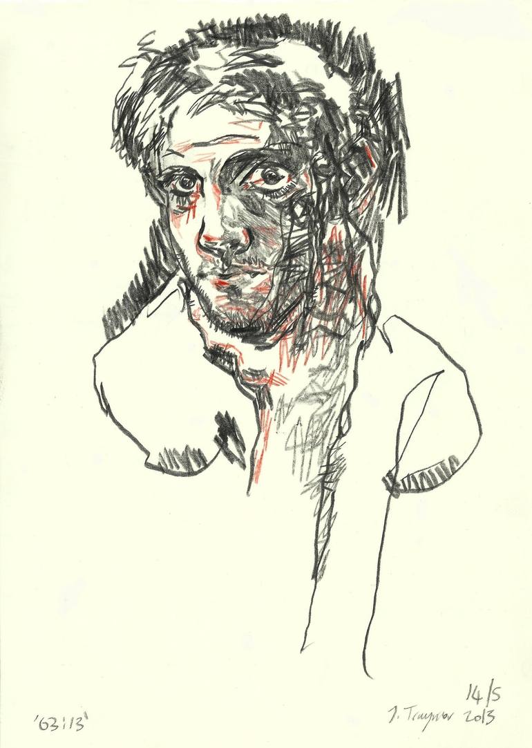 Throbbing Eye Drawing by Jonathan Traynor | Saatchi Art