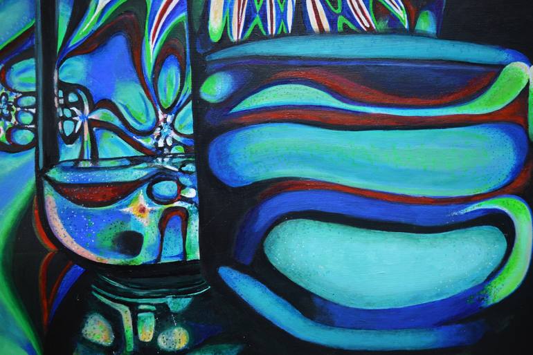 Psychedelic Reflections Painting by arty anna | Saatchi Art