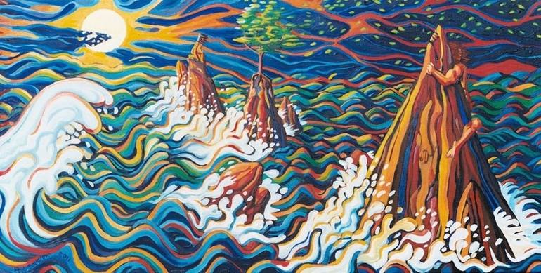 The Wave / La Vague Painting by Paul Saucier | Saatchi Art