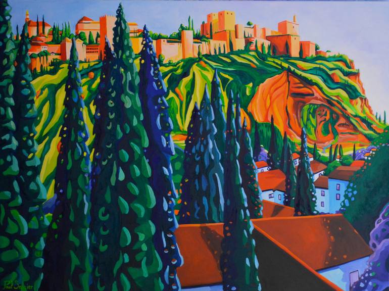 La Fortereste Céleste Painting by Paul Saucier | Saatchi Art