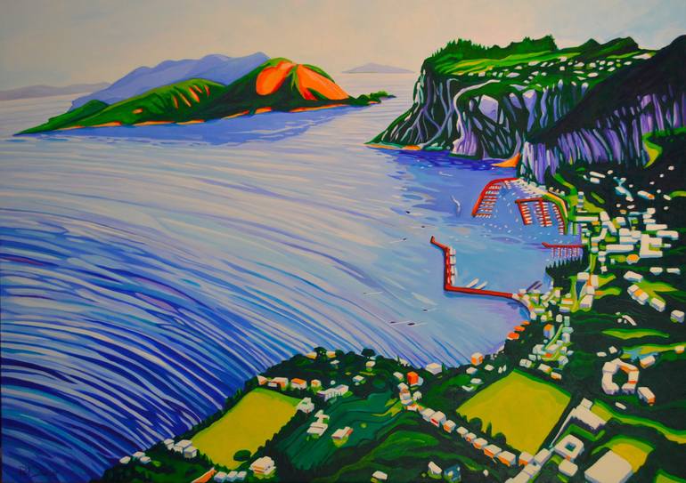 L'île du soleil / Island of the sun Painting by Paul Saucier | Saatchi Art