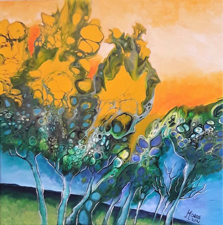 Landscape 2 Painting by Mariana Oros | Saatchi Art