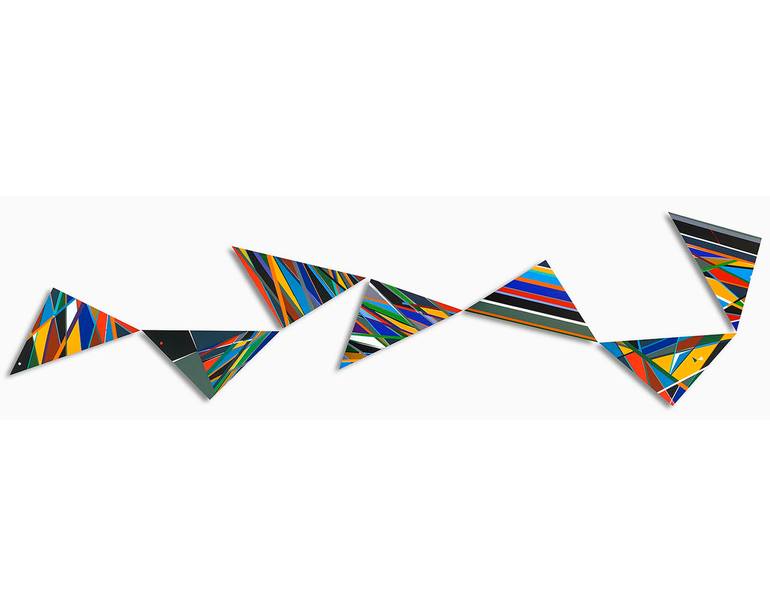 Triangular Composition Painting by Israel Guevara | Saatchi Art