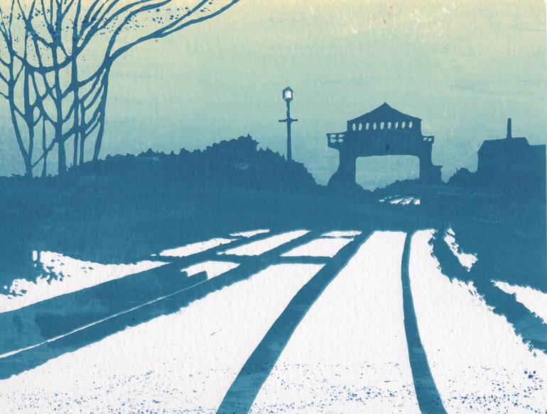 Selby Swing Bridge Printmaking by Ian Scott Massie | Saatchi Art
