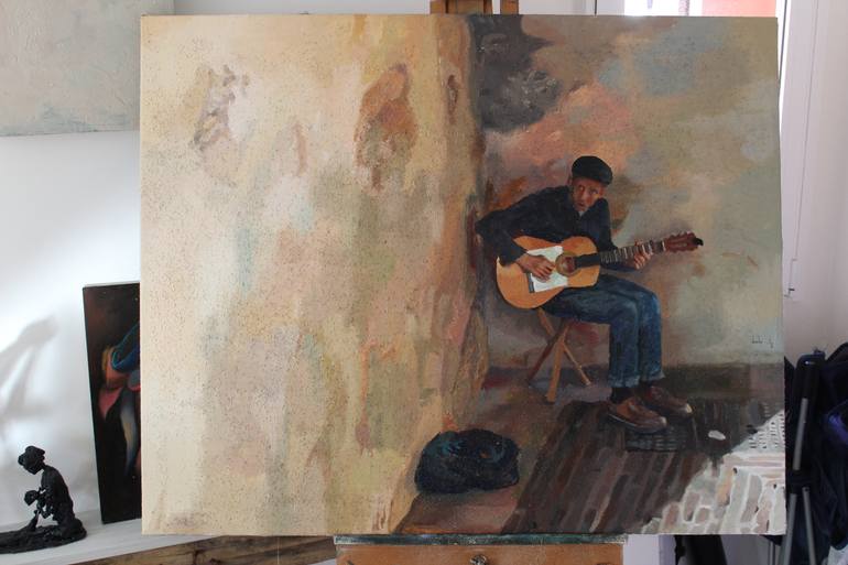 The Guitarist Painting by Katherine Joelle Walker | Saatchi Art