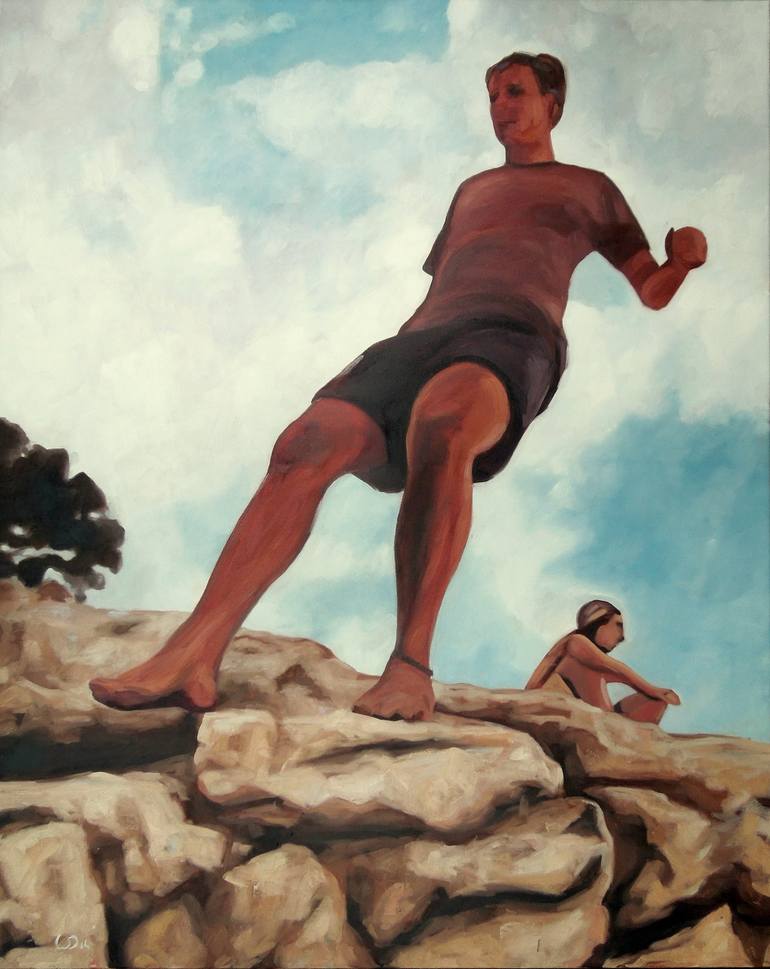 down Painting by Daniel Wimmer | Saatchi Art