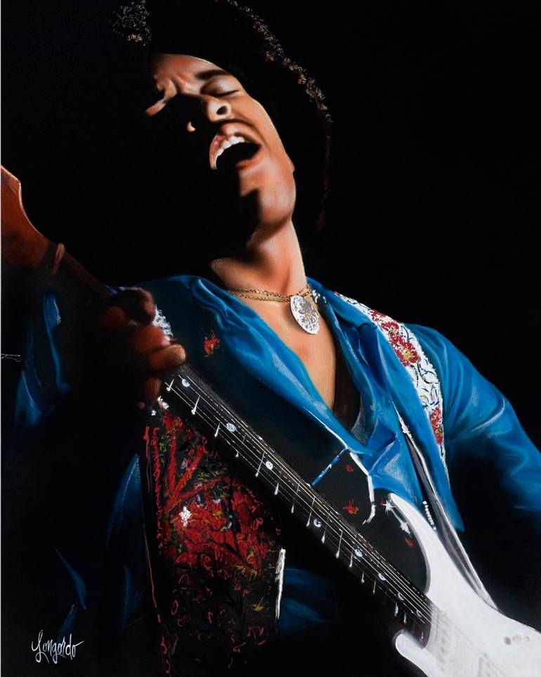 Jimmy Hendrix Painting by Gary Longordo | Saatchi Art