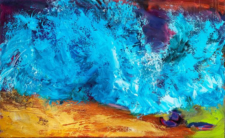 Windansea, La Jolla Painting by Helaine Rainier | Saatchi Art