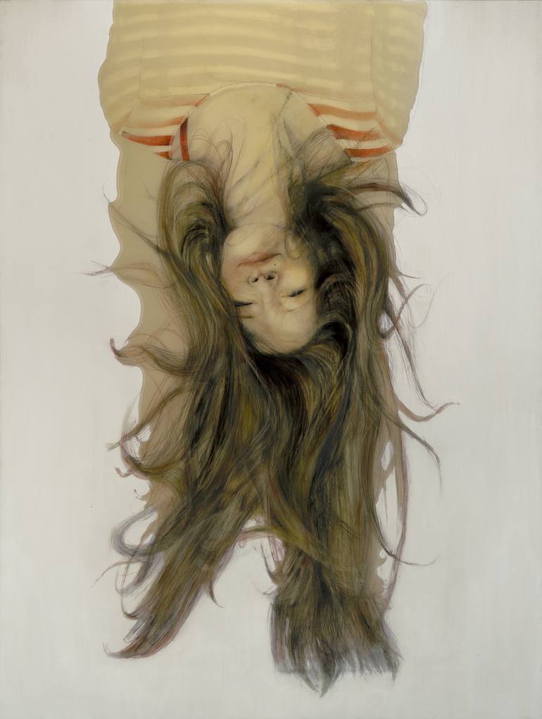 Hair Down Drawing by Marcela Avelar | Saatchi Art