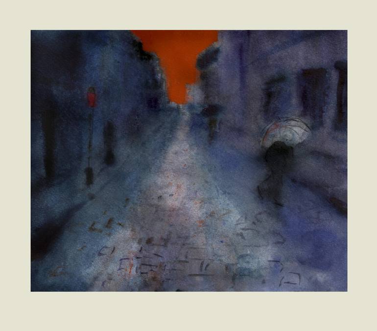 city (van 19 januari 2018 in expositie in National Museum in Krakow ...