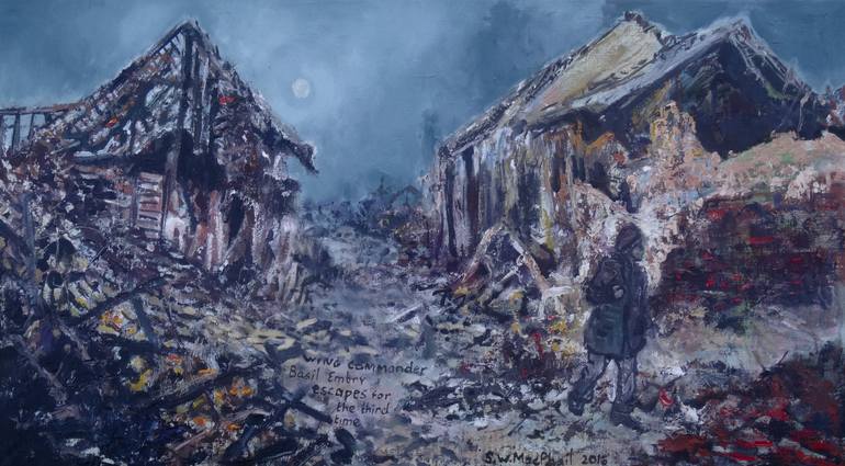 Basil Embry On The Run Painting by Stephen MacPhail | Saatchi Art