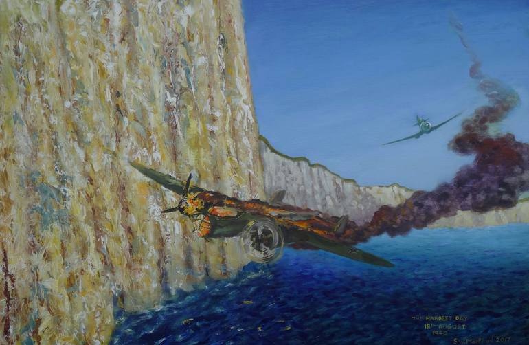The Hardest Day In The Battle Of Britain Painting by Stephen MacPhail ...