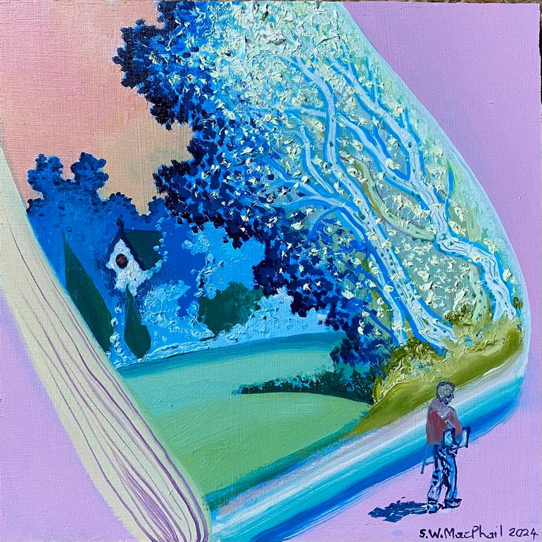 Between Two Worlds Painting by Stephen MacPhail | Saatchi Art