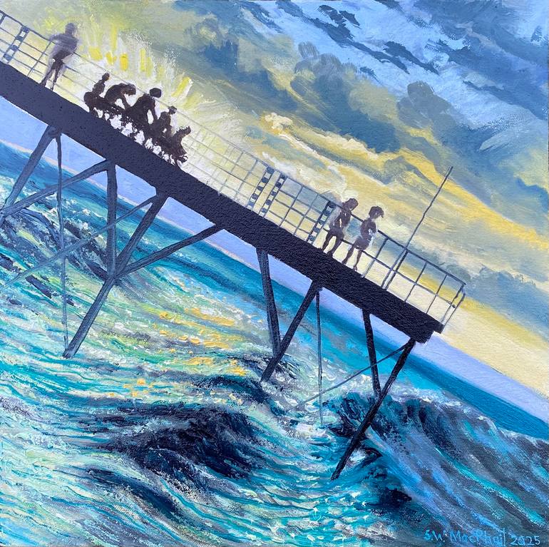 The Pier Painting by Stephen Macphail | Saatchi Art