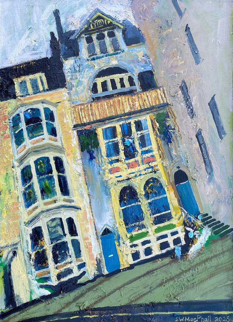 The House In The Corner Painting by Stephen Macphail | Saatchi Art