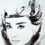 Portrait in Pencil & Ink / Audrey Drawing by Anna Sidi-Yacoub | Saatchi Art