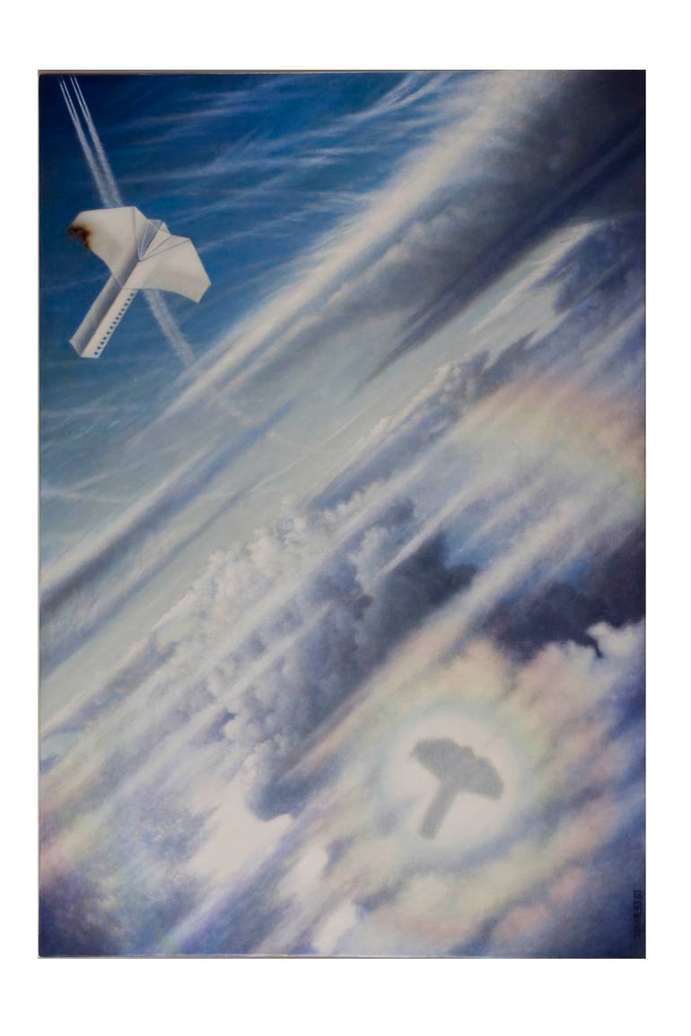 The Pilot Halo Painting by Yitzhak Nir | Saatchi Art