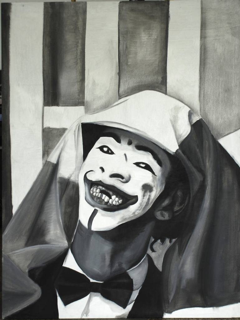 clown Painting by Davide RATZO Ratti | Saatchi Art