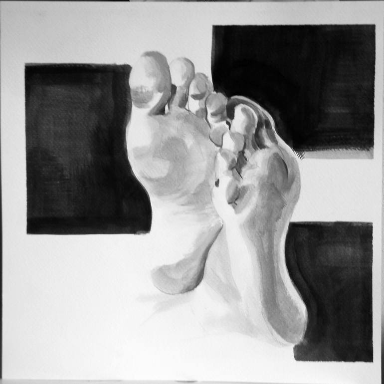 feet 1/3 Painting by Davide RATZO Ratti | Saatchi Art