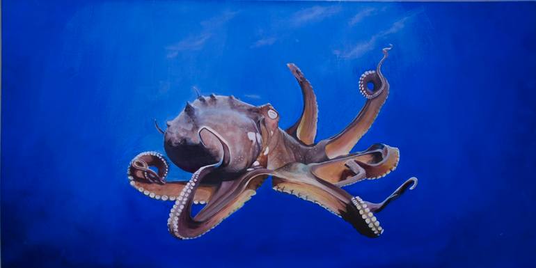 Octopus Painting by Davide RATZO Ratti | Saatchi Art