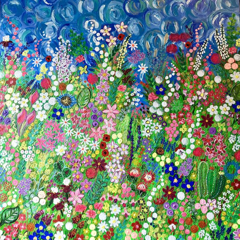 THE FLOWERS OF CHELSEA FLOWER SHOW Painting by Charron Pugsley-hill ...