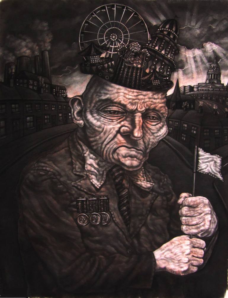 Old Soldier Surrendering Drawing by Angelo Murphy | Saatchi Art