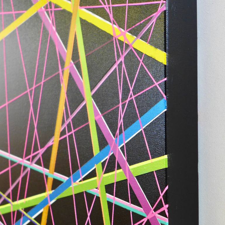 Network Black Neon Painting by Colin McCallum | Saatchi Art